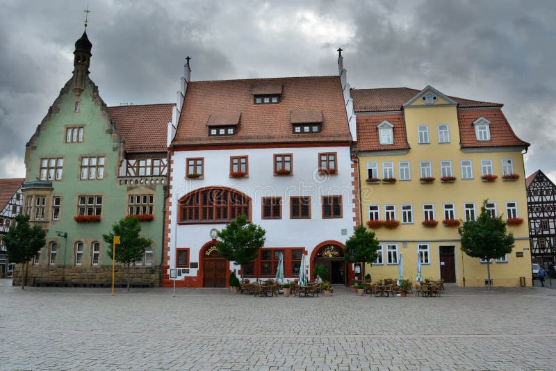 Three houses stock image. Image of differend, three, city - 66029855