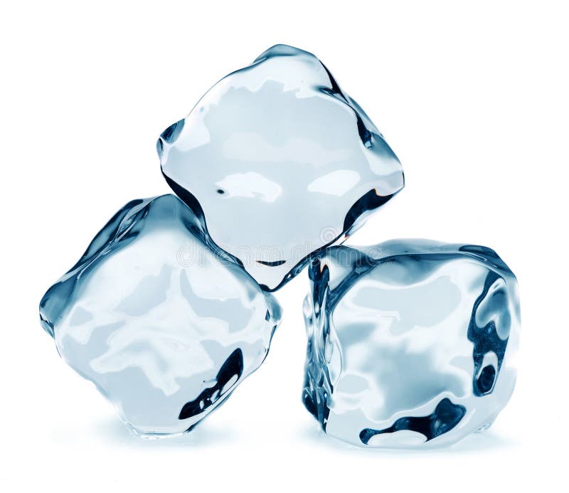 Three ice cubes stock photo. Image of closeup, refreshment - 49828358