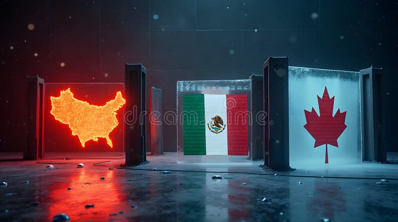 Frozen Boundaries of Nations Stock Illustration - Illustration of ...