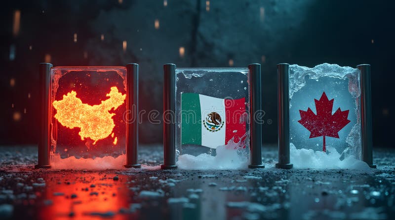 Frozen Boundaries of Nations Stock Illustration - Illustration of ...