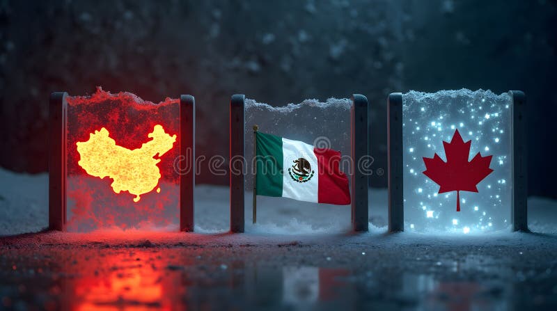 Frozen Boundaries of Nations Stock Illustration - Illustration of ...