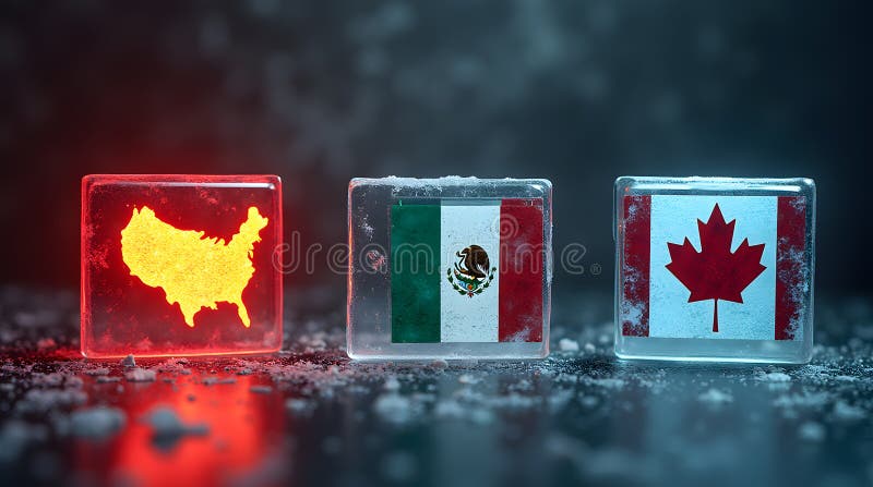 Frozen Boundaries of Nations Stock Illustration - Illustration of ...
