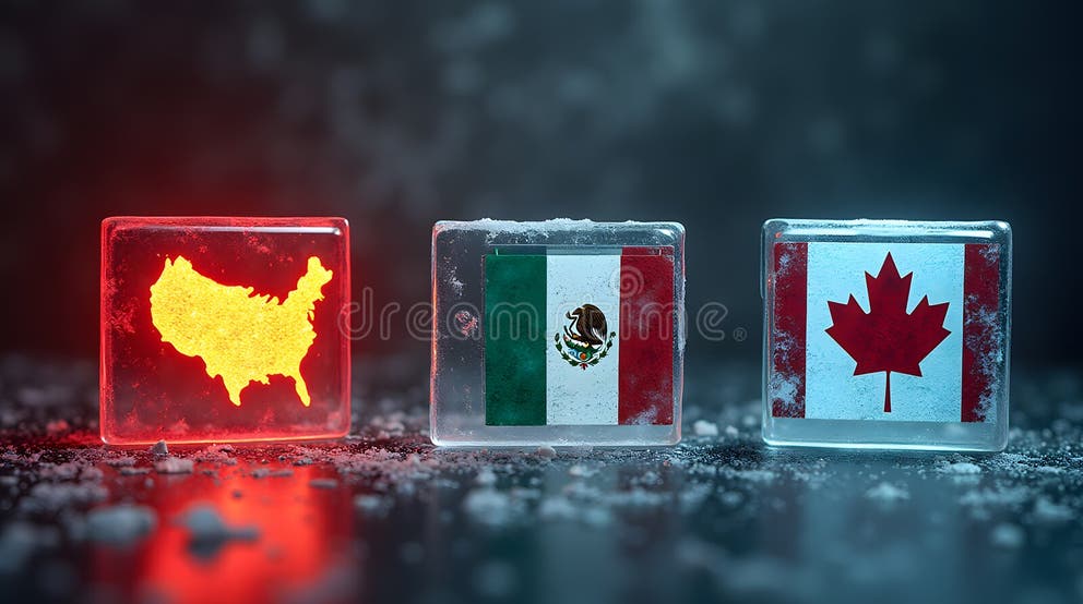 Frozen Boundaries of Nations Stock Illustration - Illustration of ...