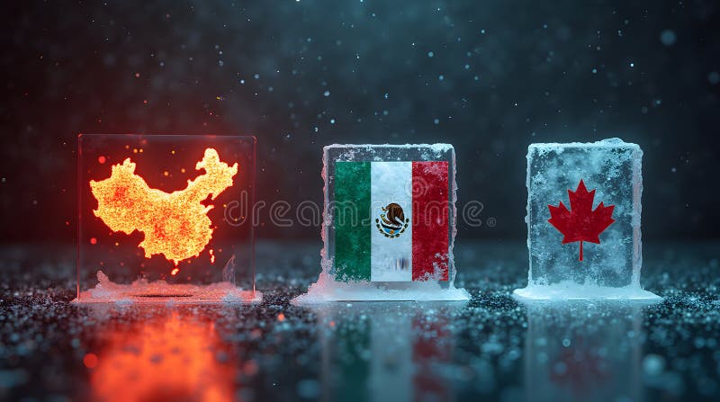 Frozen Boundaries of Nations Stock Illustration - Illustration of ...