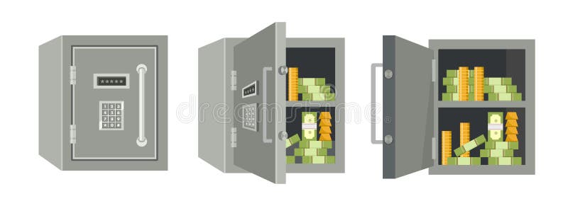 Closed Safe Gold Coins Stock Illustrations – 306 Closed Safe Gold Coins ...