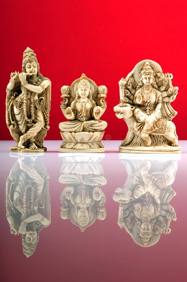 Three indian Gods stock image. Image of krishna, studio - 15411165