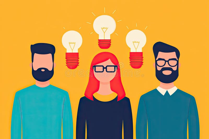 Three Innovators Under Bright Ideas: a Vivid Representation of Teamwork ...