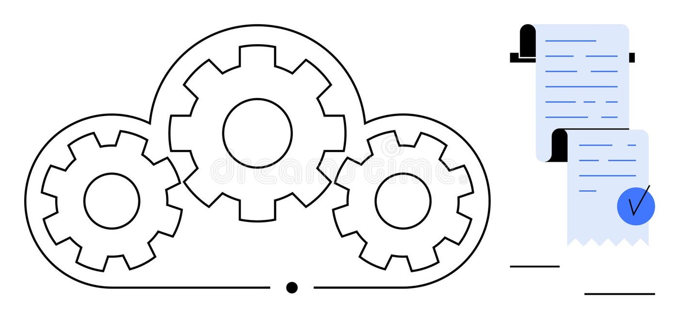 Checkmarked Document Stock Illustrations – 28 Checkmarked Document ...