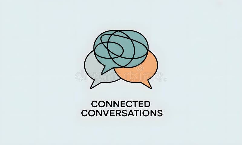 Connected Conversations: a Visual Abstract Stock Illustration ...