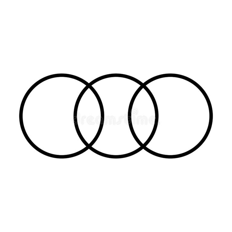 Three Interlocking Circles Symbolizing Unity Continuity and Connection ...