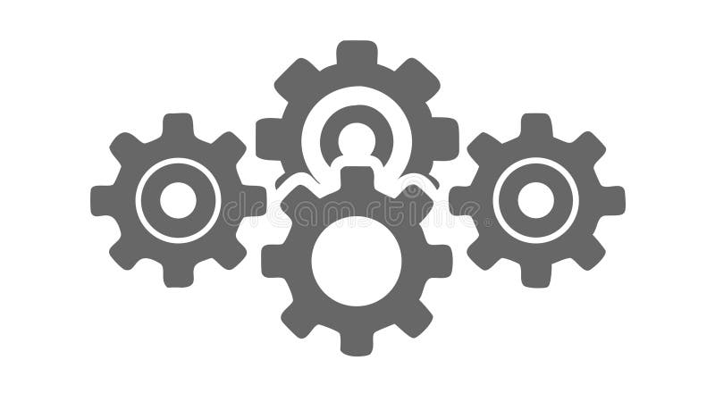 Three Interlocking Gears, Mechanism, Teamwork, Process Vector Design Generative AI Stock Vector ...