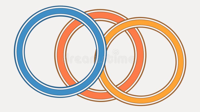 Interlocking Rings Symbol Stock Illustrations – 901 Interlocking Rings ...