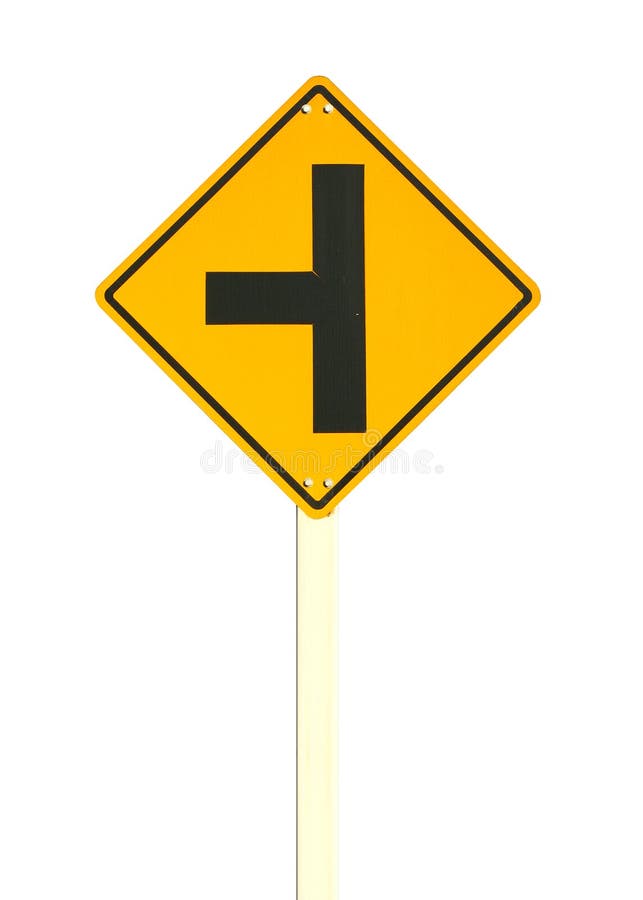 Three Intersection Traffic Sign Stock Photo - Image of intersection ...