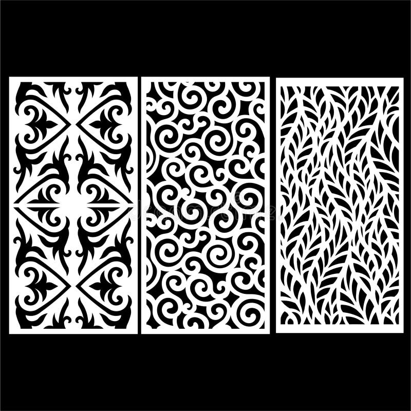 Jali Pattern Vector and Laser Design Decorative SVG AA06D Stock Image ...