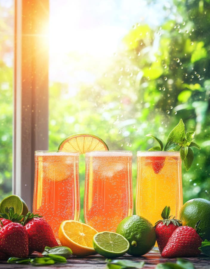 Three Invigorating Summer Drinks, Each Boasting Bright Hues and Fresh ...