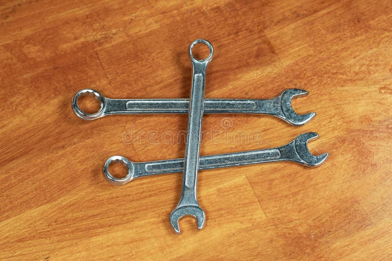 Spanners Crossed stock photo. Image of repair, mend, spanner - 91925948