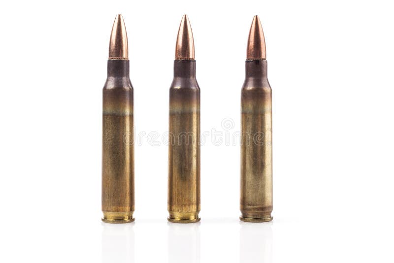 Three isolated Bullets stock image. Image of isolated - 66335355