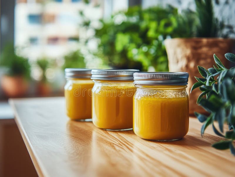 Three jars of orange juice stock photo. Image of containers - 379845854