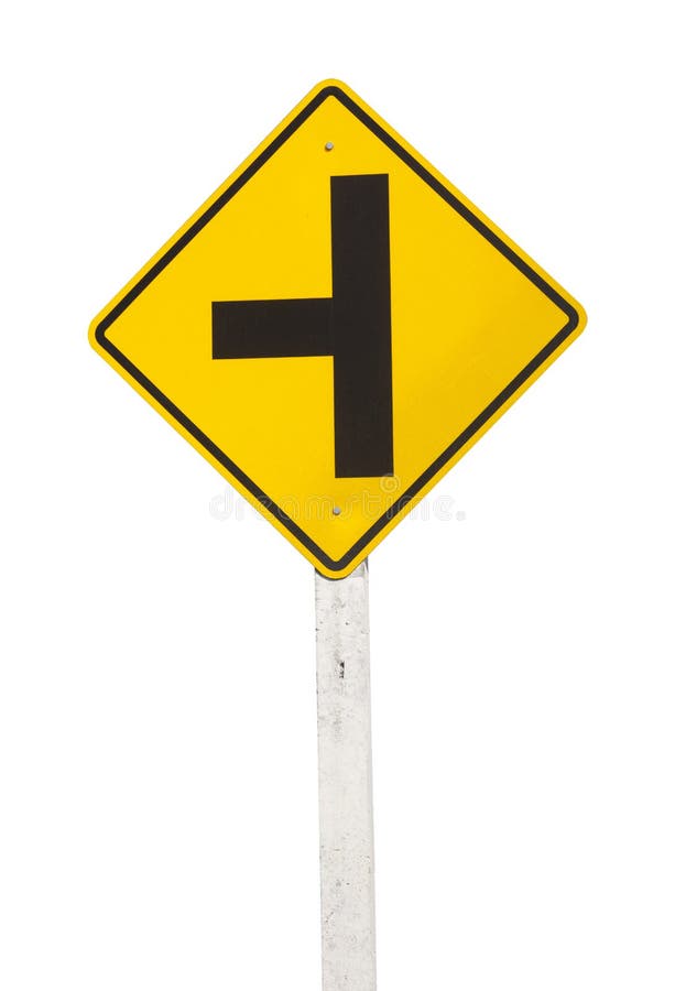Sideways Triangle Street Sign