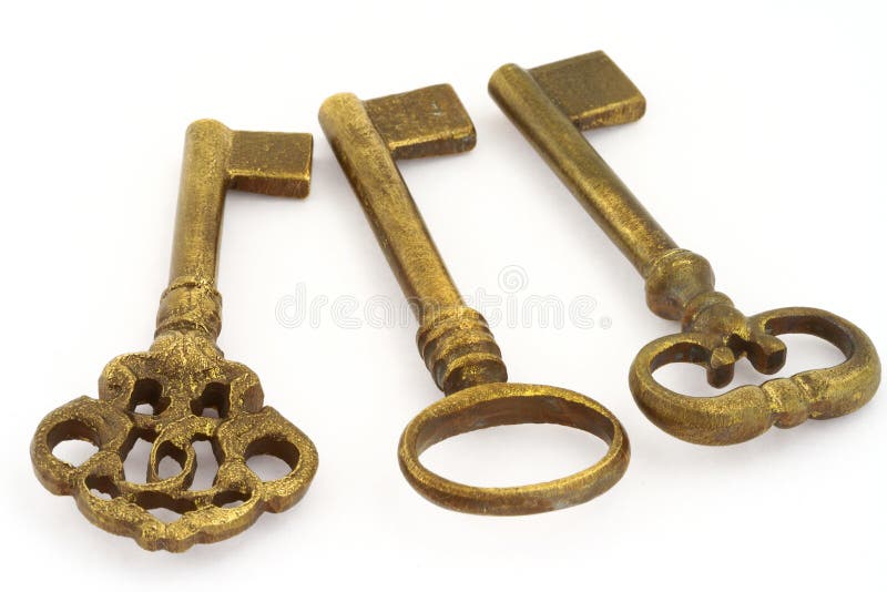 Gold keys stock image. Image of ornament, metal, golden - 19882585