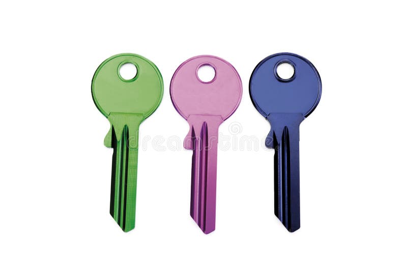 Three keys, close-up stock photo. Image of opening, unlocking - 50489364