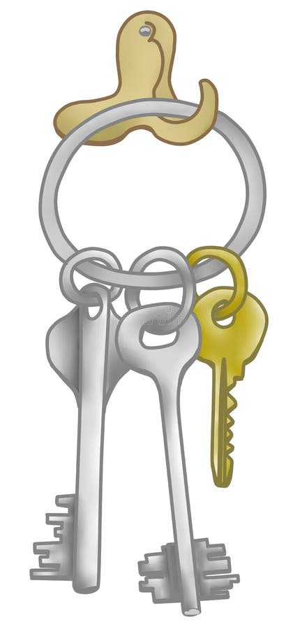 Three keys set stock vector. Illustration of logo, real - 87255852