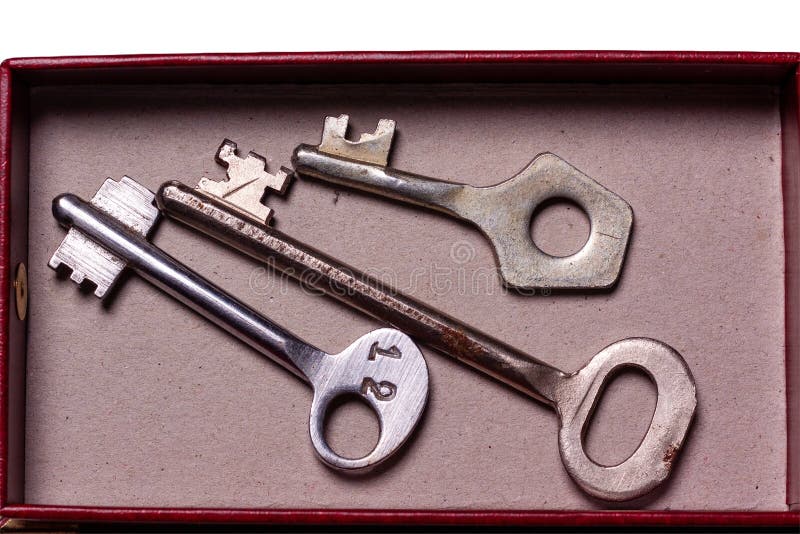 The Three Keys are Inside the Red Box, from the Background Stock Image ...