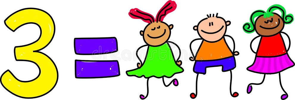 Kid Counting Three Numbers Stock Illustrations – 318 Kid Counting Three ...