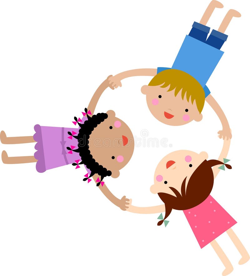 Three cute kids talk stock vector. Illustration of person - 7986251