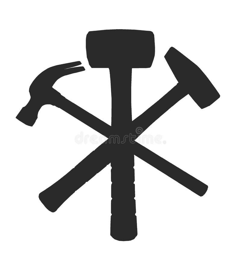 Hammers Cross stock photo. Illustration of cross, hammer - 91884580