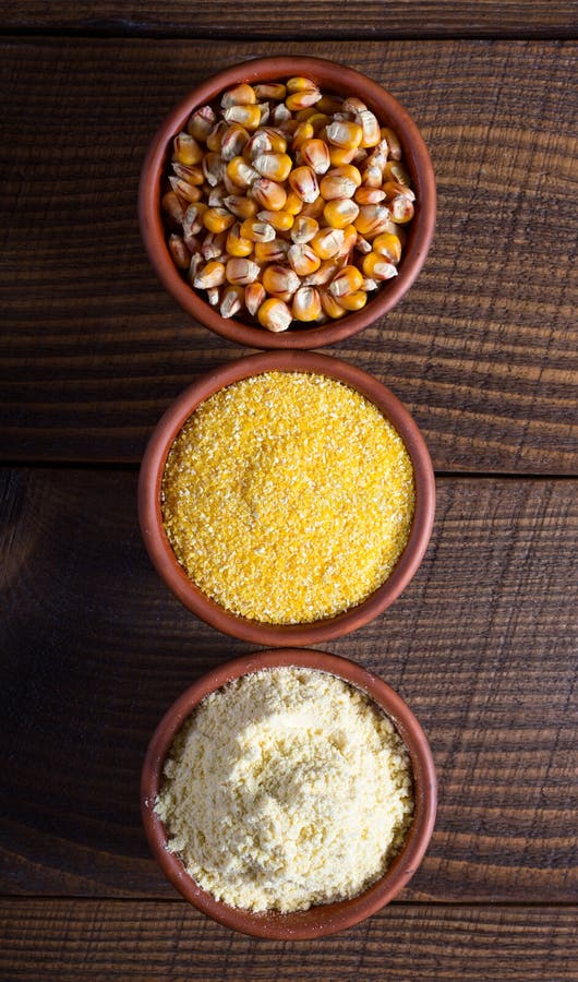 Three kinds of corn stock photo. Image of grain, product - 85555282