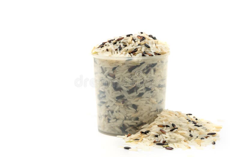 Rice in a plastic bag stock photo. Image of pack, traditional - 103591534