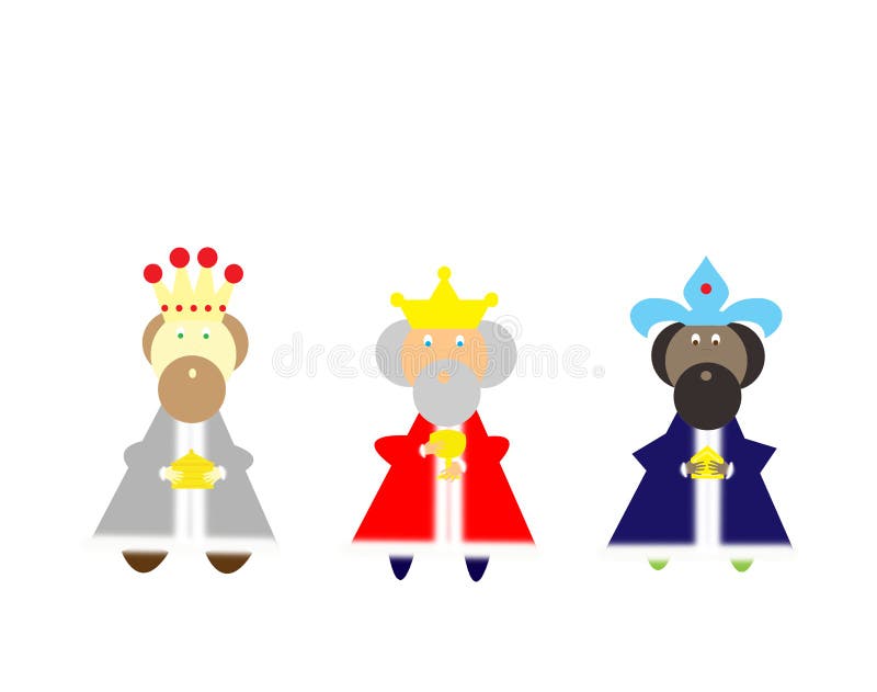 Three kings stock vector. Illustration of holidays, worship - 369549