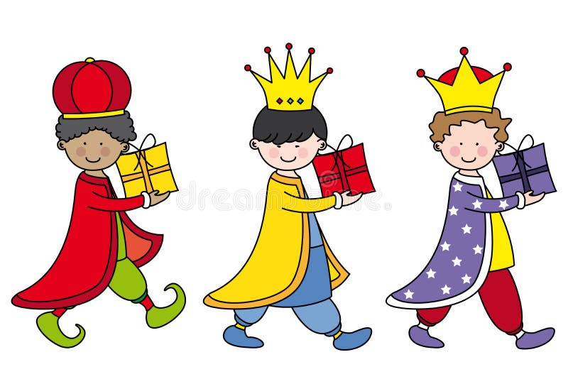 The Three Kings stock vector. Illustration of christian - 27882594