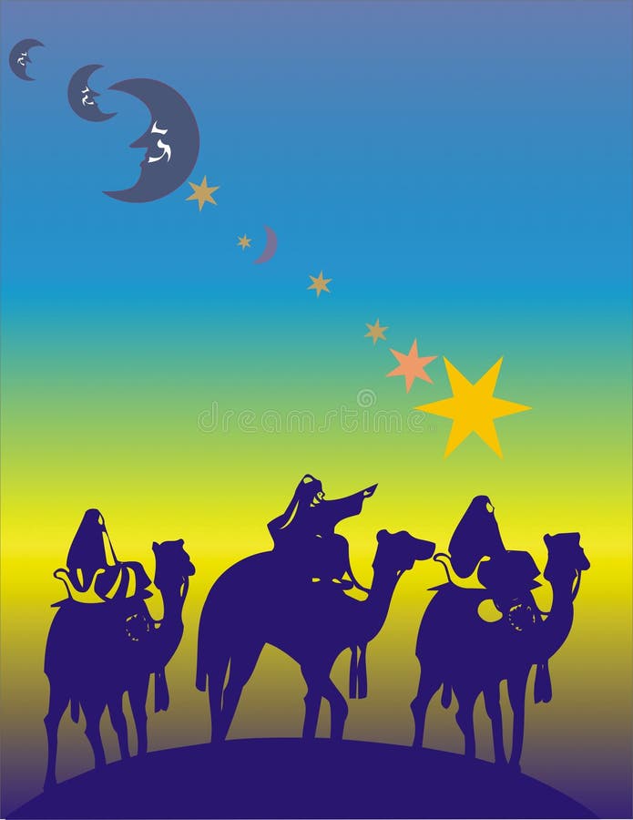 Kings border stock vector. Illustration of magi, night - 313771