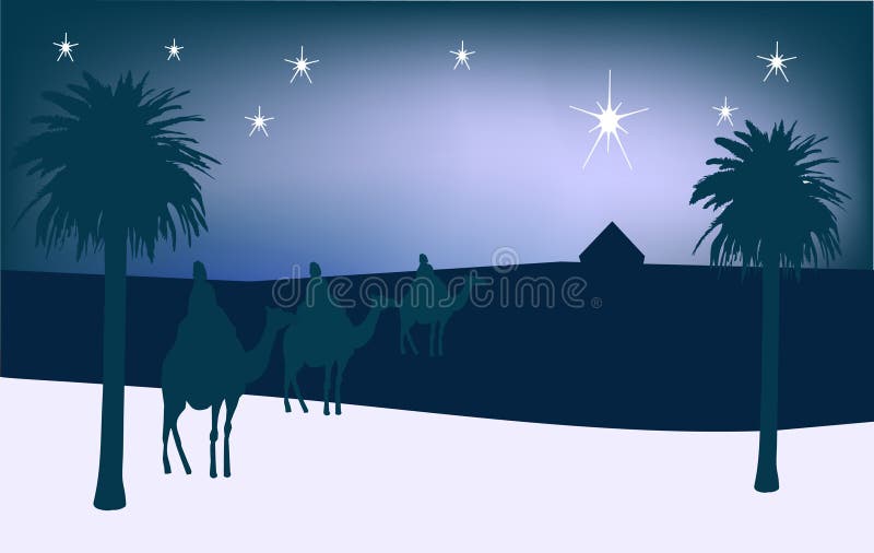 Three kings stock vector. Illustration of celebration - 7124119