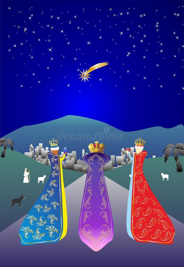 Three kings stock illustration. Illustration of kings - 47885644