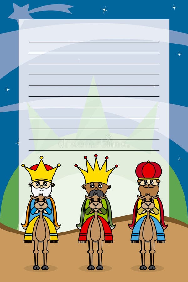 Three Kings stock vector. Illustration of christmas, request - 47368250