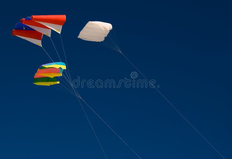 Three Kites stock photo. Image of summer, recreation, wind - 5360086
