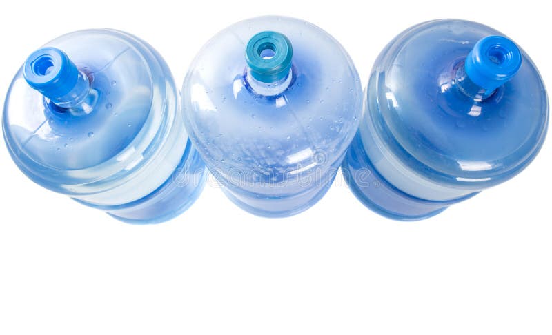 Three Large Mineral Water Containers V Stock Photo - Image of fresh ...