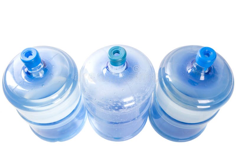 Three Large Mineral Water Containers V Stock Photo - Image of fresh ...