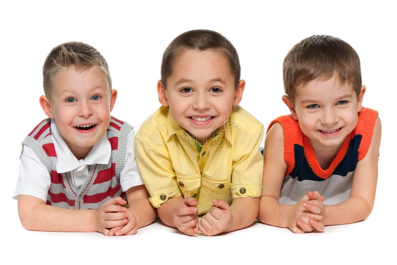 Three laughing boys stock photo. Image of caucasian, laugh - 35667380