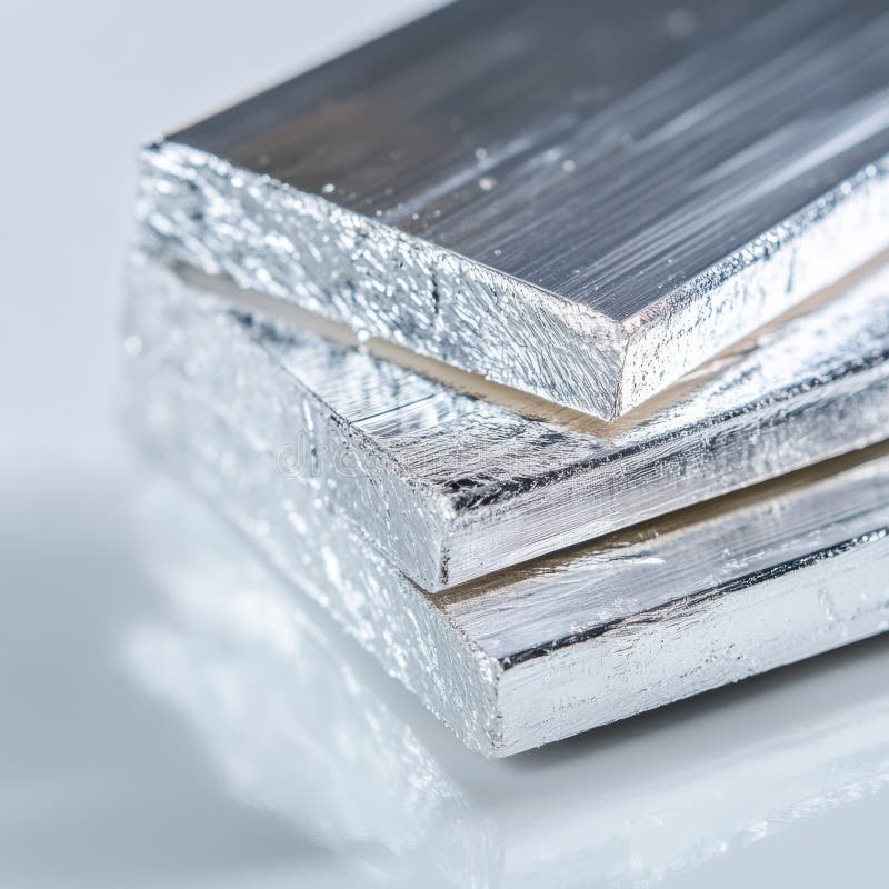 Three Layers of Aluminum Foil are Neatly Stacked, Showcasing Their ...