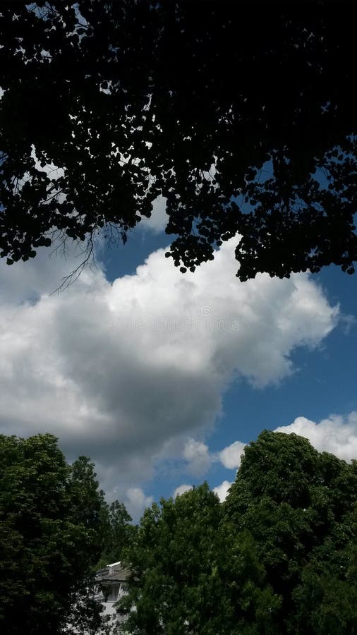 Three layers of nature stock photo. Image of clouds, nature - 96928106