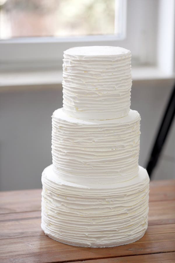 Three Layers of One Naked Torte Cake Stock Image - Image of dessert ...