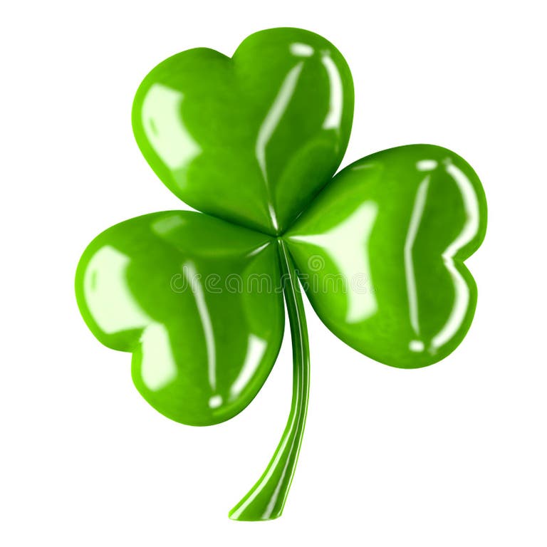 Three leaf clover stock illustration. Illustration of saint - 8009253