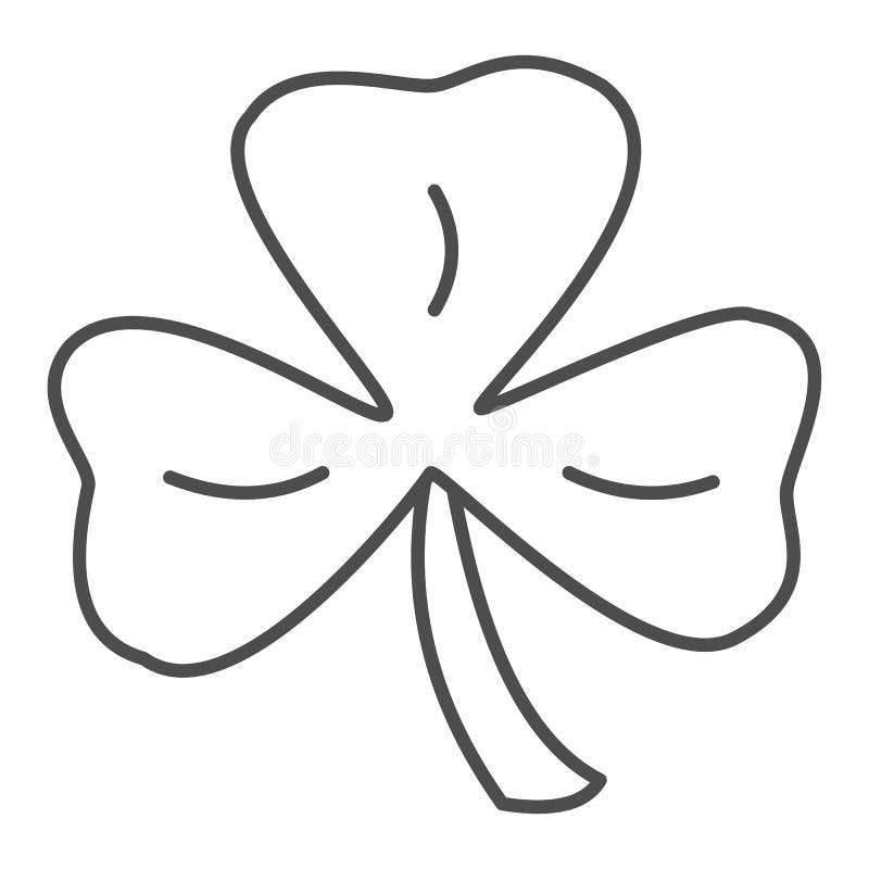 Clover Outline Stock Illustrations – 13,442 Clover Outline Stock ...