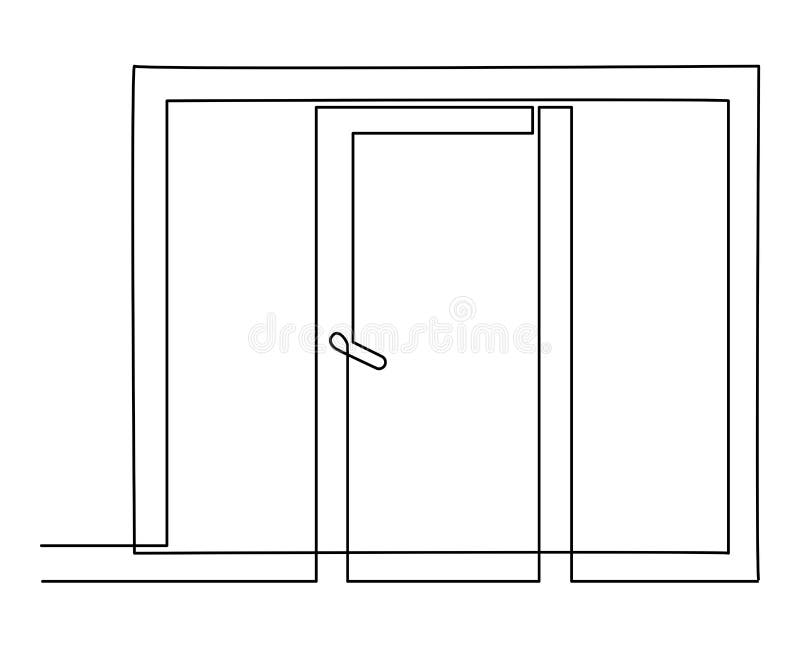 Continuous Drawing Line Window Stock Illustrations – 252 Continuous ...