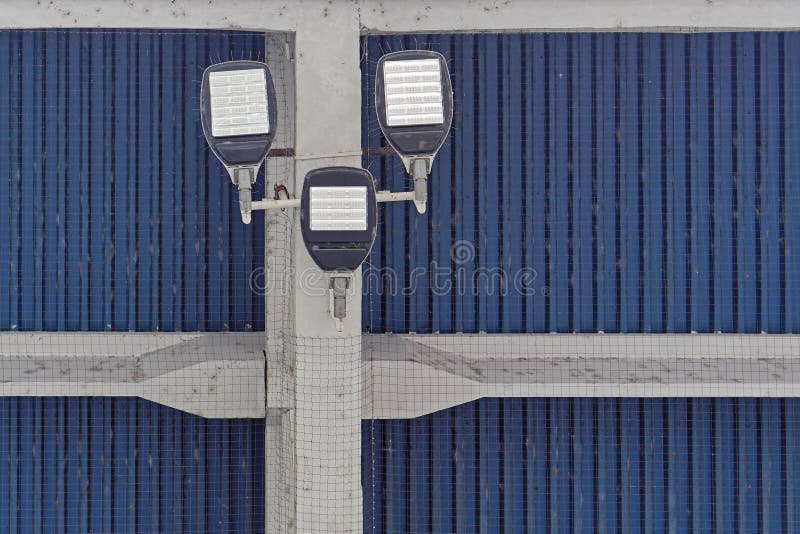 Led outdoor lights stock image. Image of three, lights - 112921853