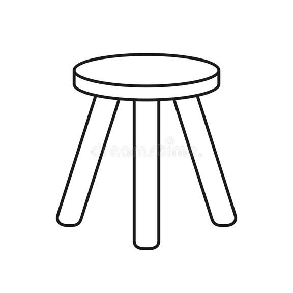Three Legged Stool Stock Illustrations – 205 Three Legged Stool Stock ...
